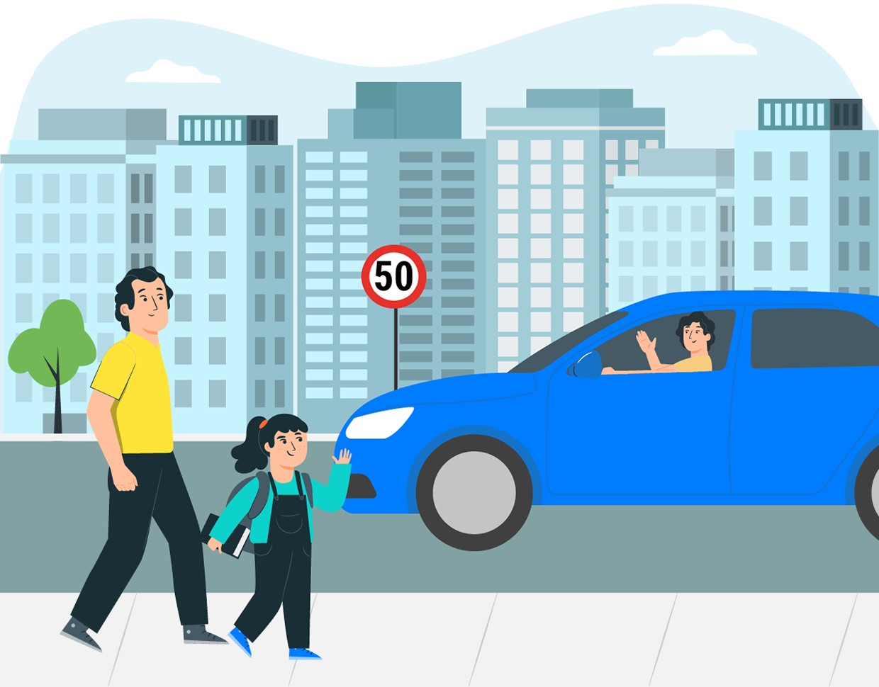 Convivencia vial: respetar a los peatones al momento de conducir