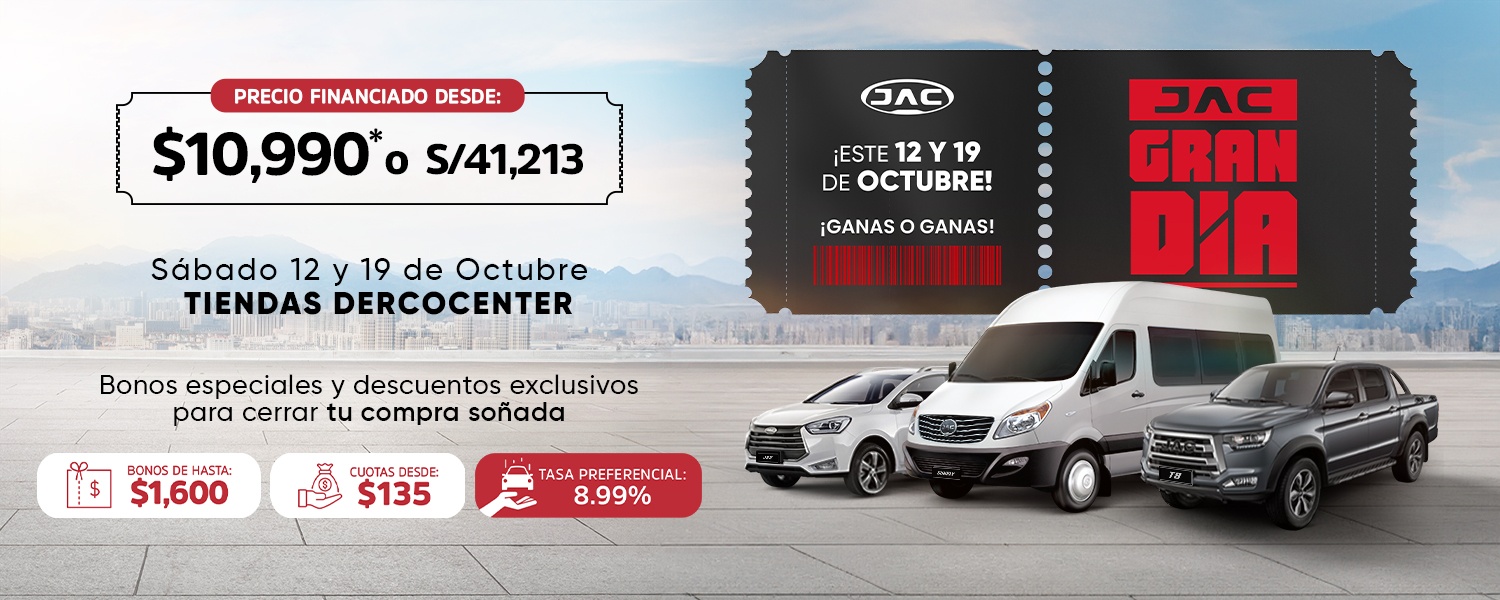 Encuentra tu nueva JAC Perú • Jac Perú